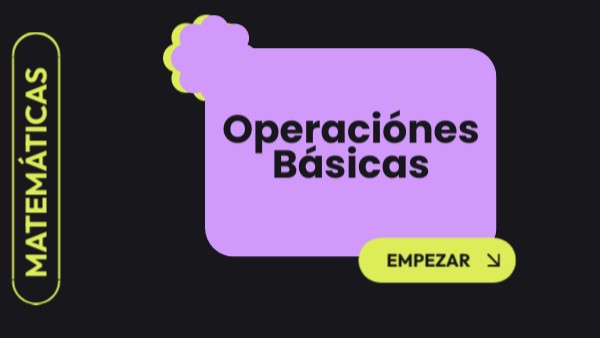 Operaciones básicas | Genially