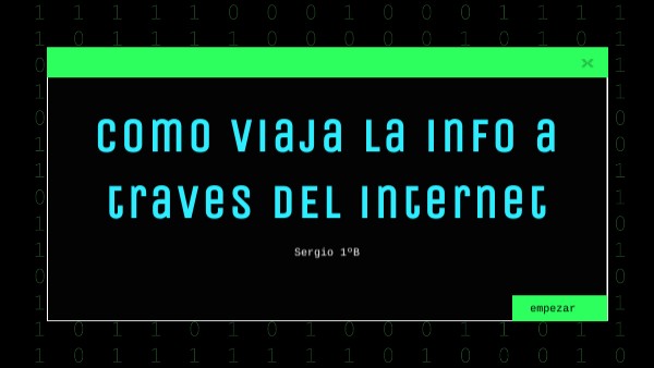 como viaja la info a traves dEL internet | Genially