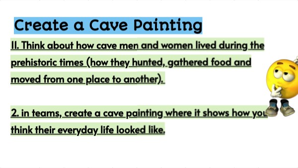 Create a Cave Painting | Genially