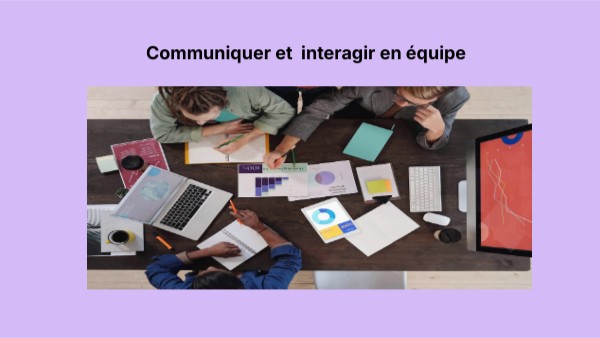 Communiquer et interagir en équipe | Genially