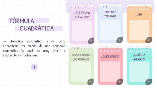 FÓRMULA CUADRÁTICA | Genially