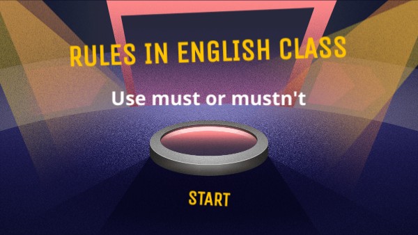 Rules in English class | Genially