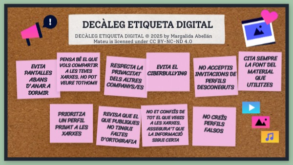 DECÀLEG ETIQUETA DIGITAL | Genially
