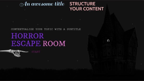 education Escape room | Genially