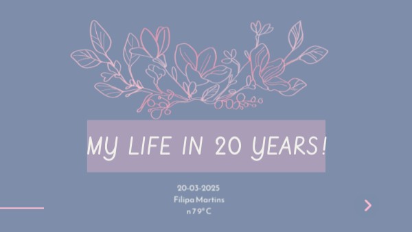 My life in 20 years! | Genially
