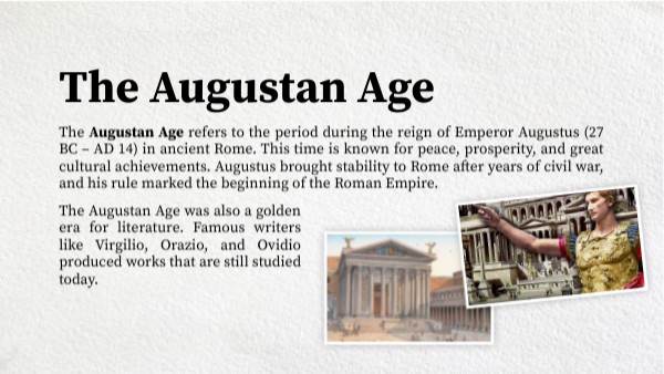The Augustan Age | Genially