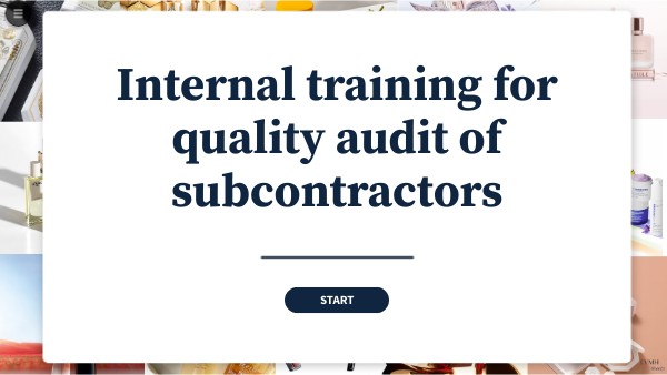 Introductive Module - Quality Audit Internal Training | Genially