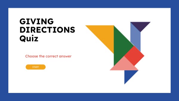 GIVING DIRECTIONS Quiz | Genially