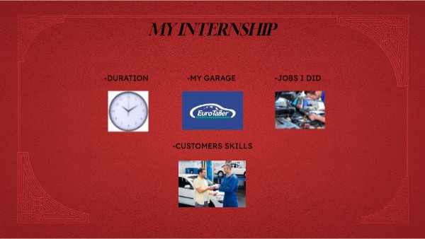 MY INTERNSHIP | Genially