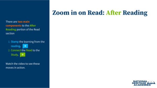 Zoom in on Read: After Reading | Genially
