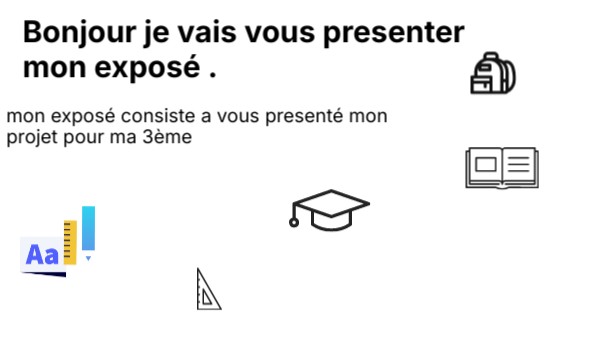Bonjour je vais vous presenter mon exposé . | Genially