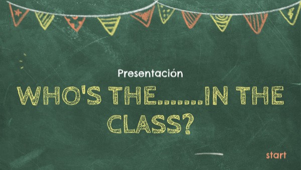 who's the.......in the class? | Genially