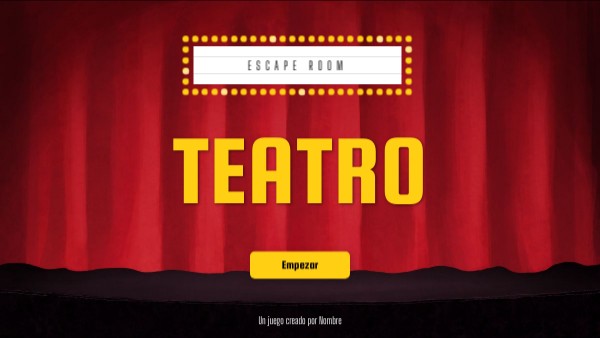 ESCAPE ROOM TEATRO | Genially
