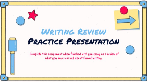 Writing Review Practice Presentation | Genially