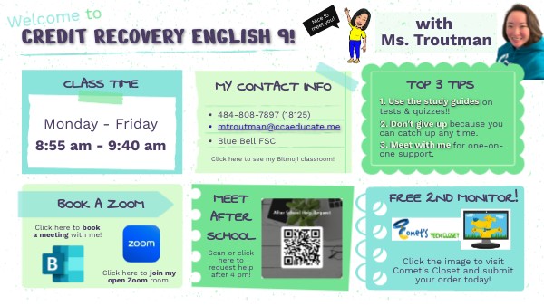 Announcements Page | Genially