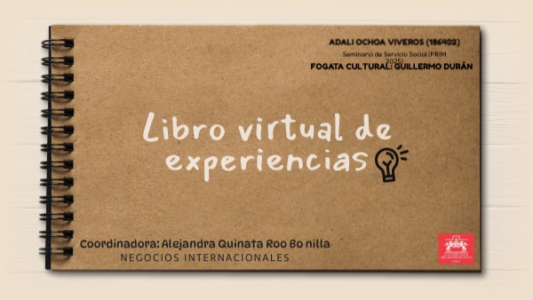 Libro virtual de experiencias. Adali Ochoa Viveros | Genially