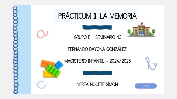 Memoria - PRACTICUM II | Genially