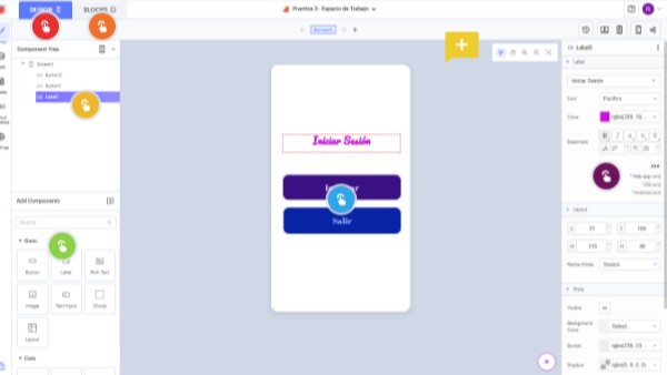 Practica 3 - Espacio Thunkable | Genially