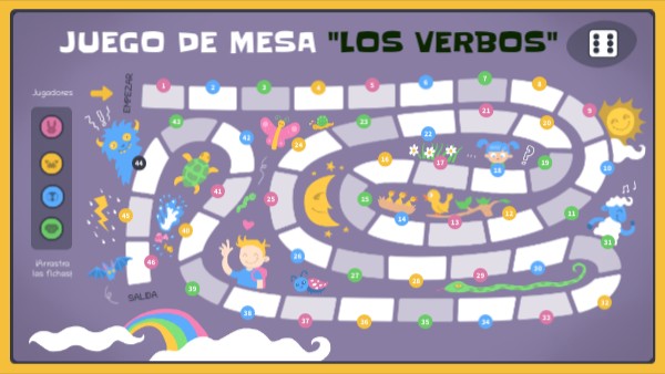 Juego de mesa "los verbos" | Genially