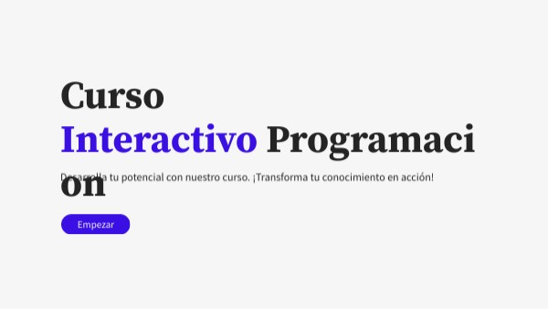 Curso Interactivo Programacion | Genially