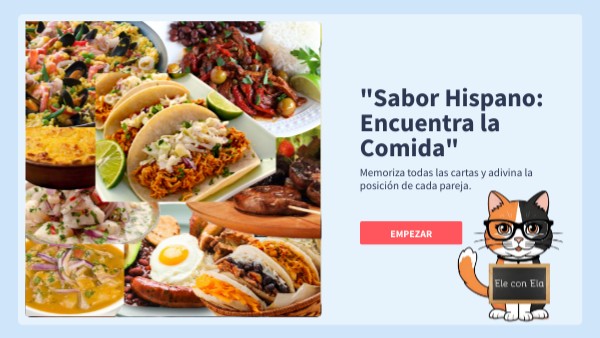 "Sabor Hispano: Encuentra la Comida" | Genially