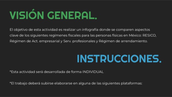 visión general. | Genially