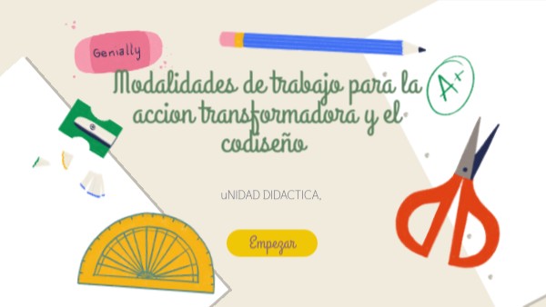 Modalidades de trabajo para la accion transformadora y el codiseño | Genially