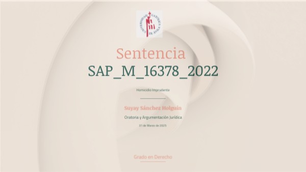 Sentencia SAP_M_16378_2022 | Genially