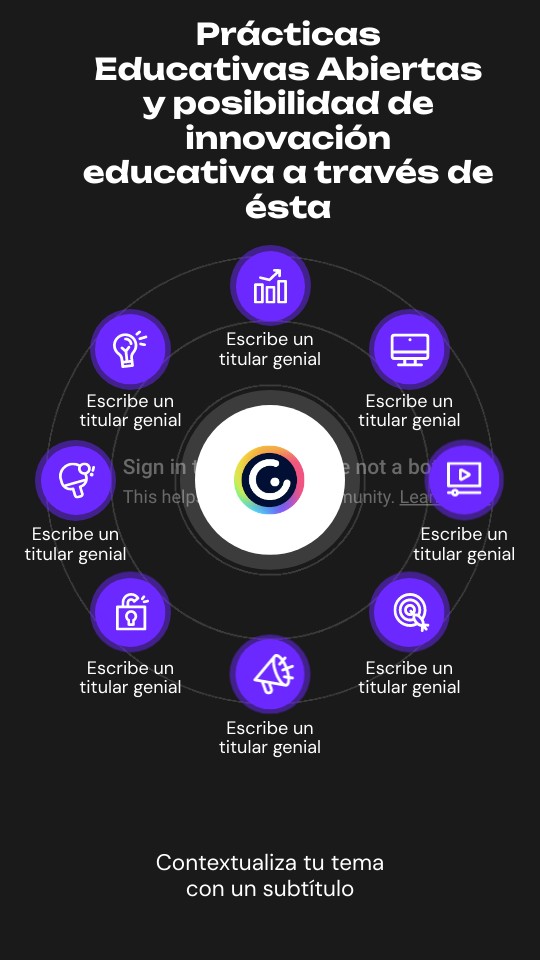 Prácticas Educativas Abiertas y posibilidad de innovación educativa a través de ésta | Genially