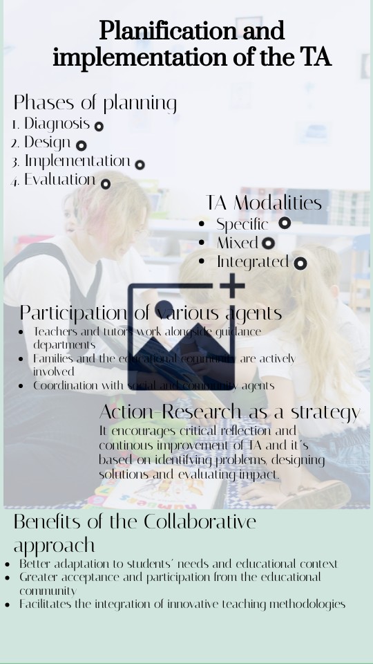 Planification and implementation of the TA | Genially