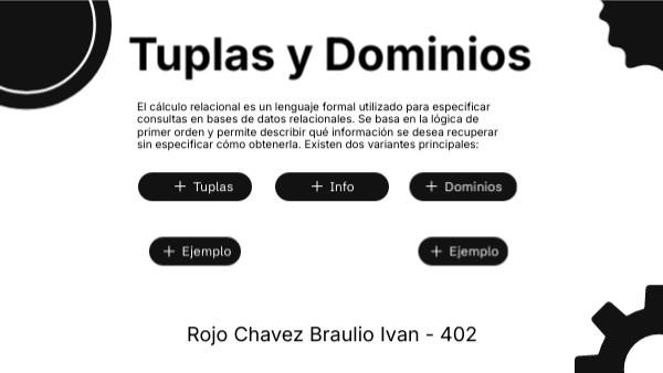 Tuplas y Dominios | Genially