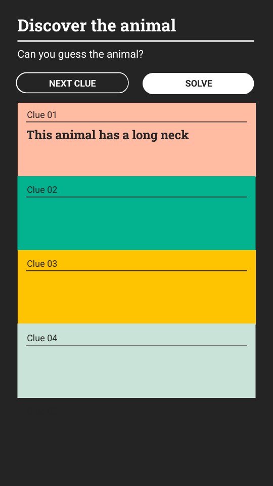 Discover the animal | Genially