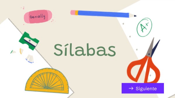 Sílabas | Genially