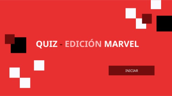 QUIZ - EDICIÓN MARVEL | Genially