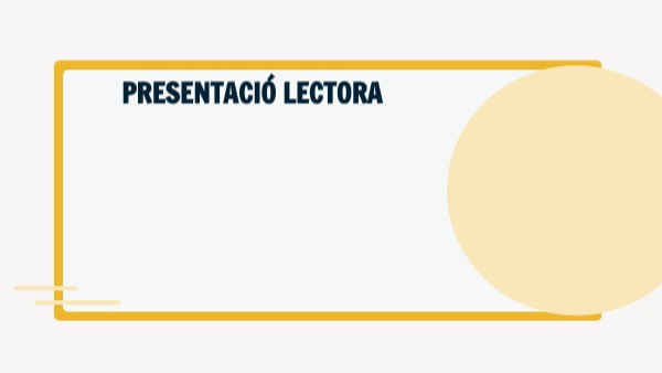 OMAR RECOMANACIÓ LECTORA | Genially