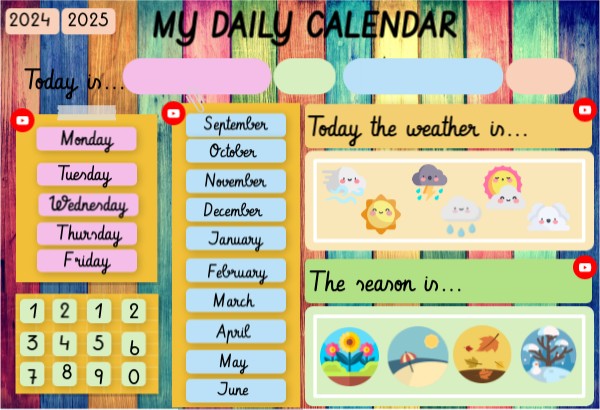 MY DAILY CALENDAR | Genially