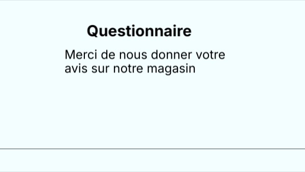 Questionnaire | Genially