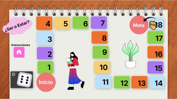 Lección 15 A1.2 Tablero Ser y Estar | Genially