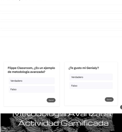 Metodología Avanzada Actividad Gamificada | Genially