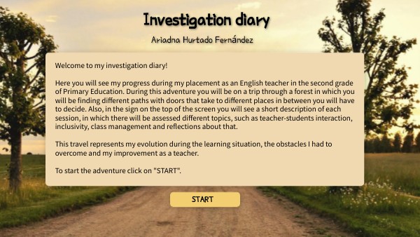 Investigation diary | Genially