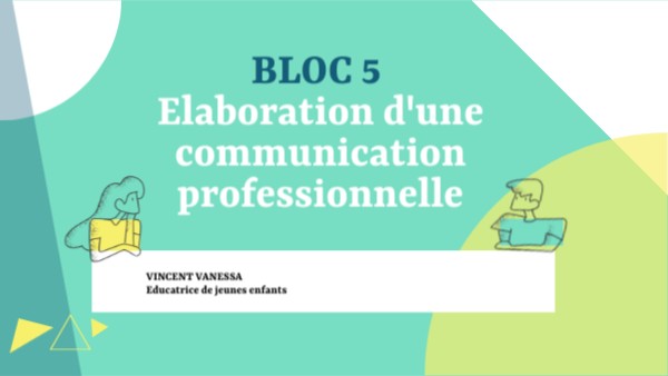 BLOC 5 Elaboration d'une communication professionnelle | Genially