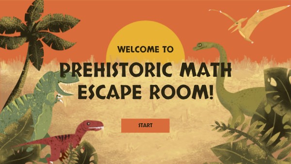 Prehistoric math ESCAPE ROOM! | Genially