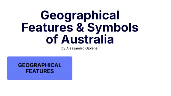 Geographical Features & Symbols of Australia | Genially