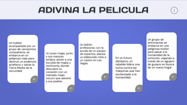 adivina la pelicula | Genially