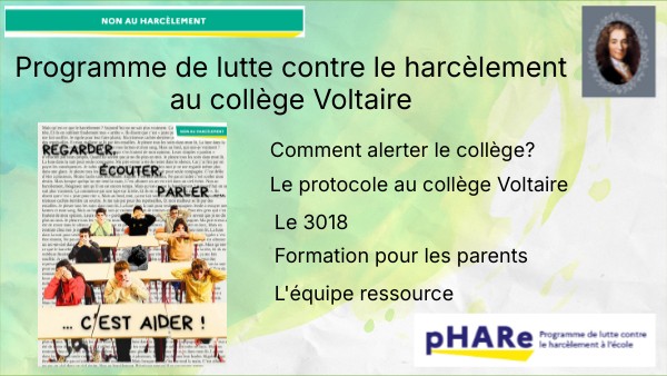Informations pHARe | Genially