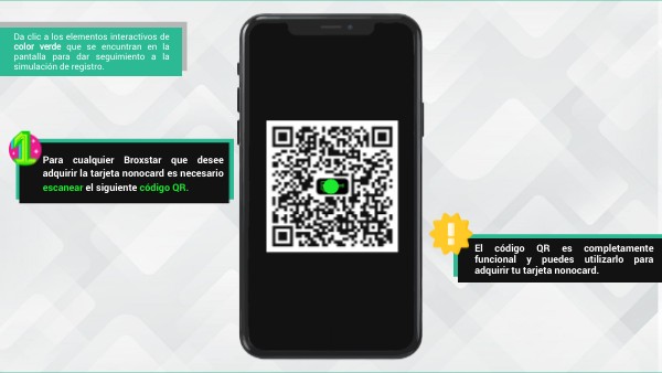 Para cualquier Broxstar que desee adquirir la tarjeta nonocard es ...