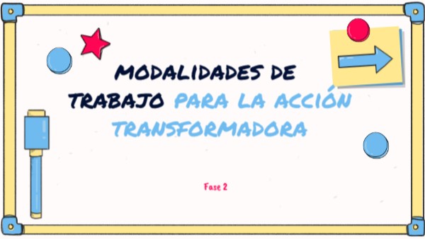 modalidades de trabajo para la acción transformadora | Genially