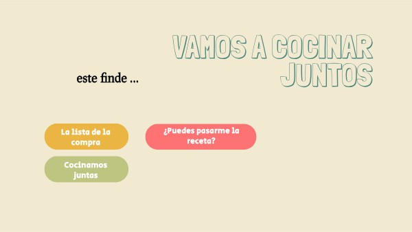 VOCABULARIO: COCINA Y COMIDA+presente+ir a+tener que+necesitar+hay ...