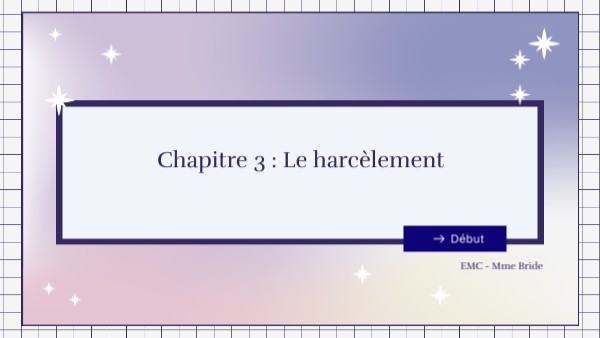 Chapitre 3 : Le harcèlement | Genially
