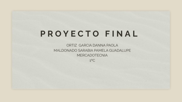 PROYECTO FINAL | Genially